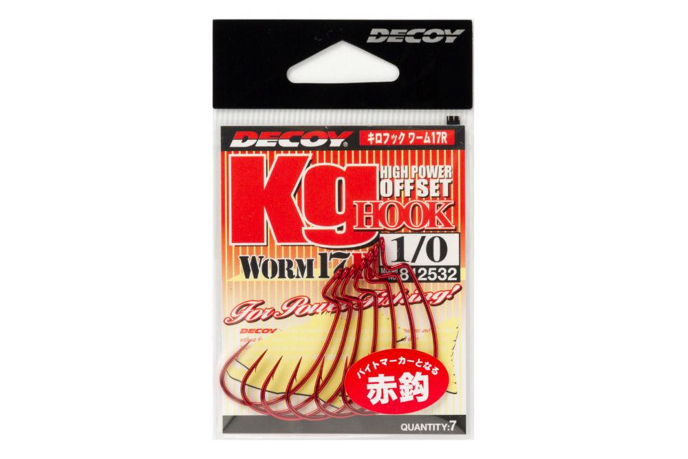 OFFSET HOROG DECOY WORM 17R KG 2/0 Blood Red - Zandertime